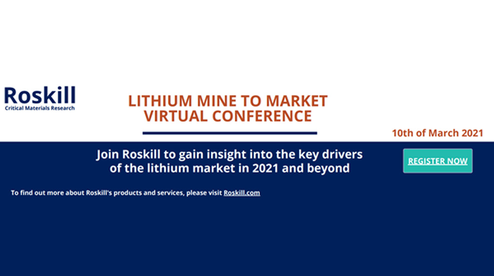 Roskill realizará su Lithium Mine to Market Conference 2021 el próximo ...